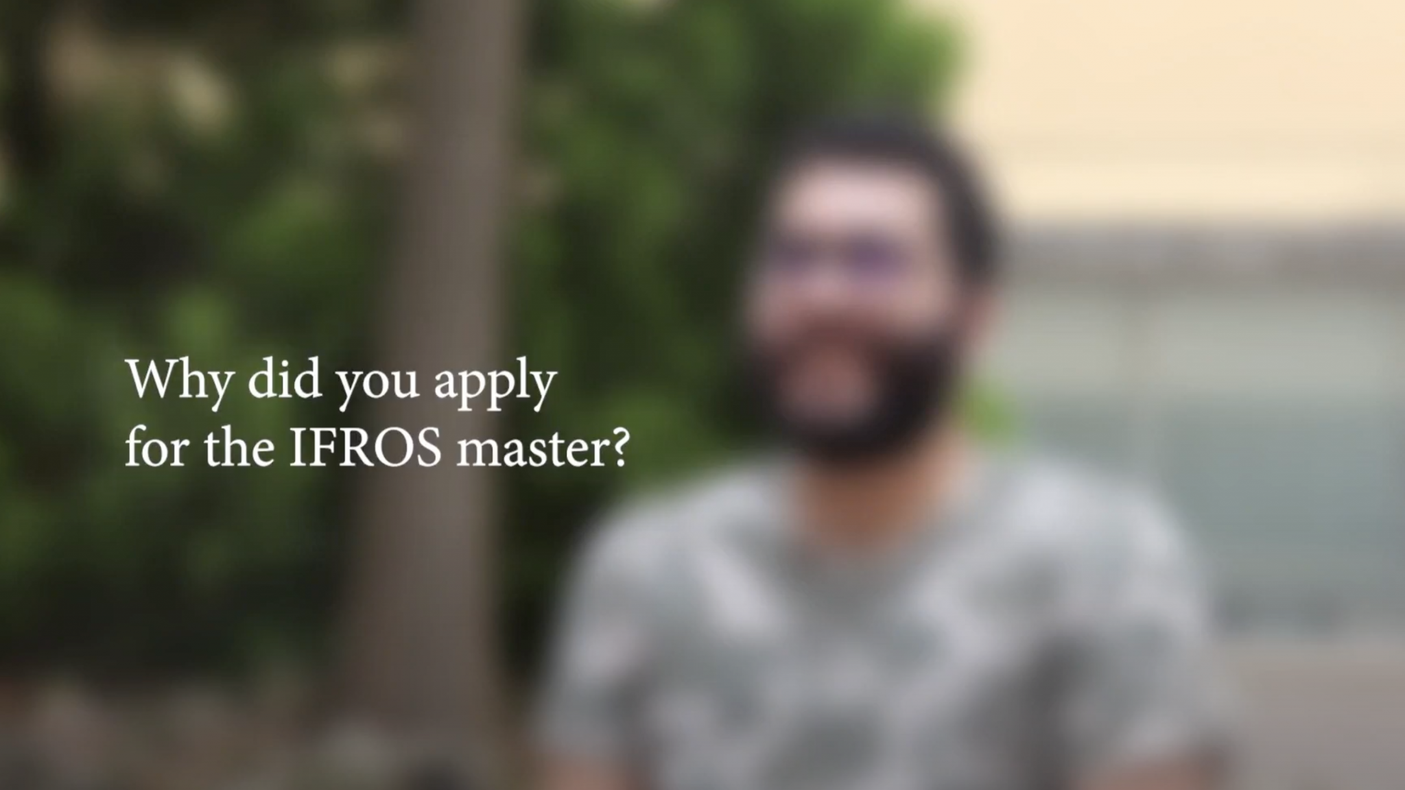 Master IFROS – Erasmus mundus joint master in Intelligent Field Robotic Systems